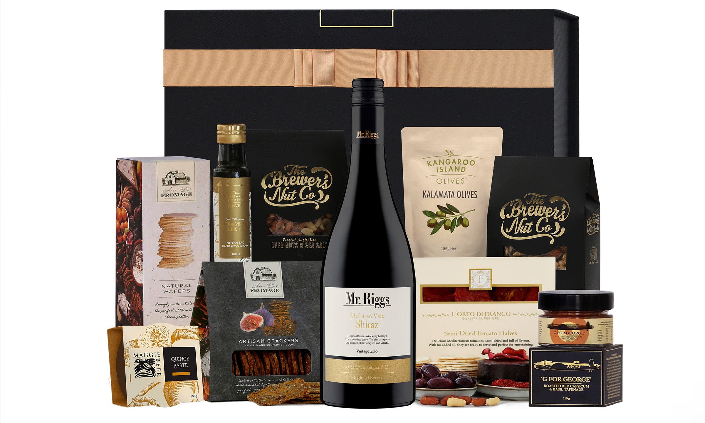 Red Wine & Nibbles Hamper⼁The Hamper Emporium