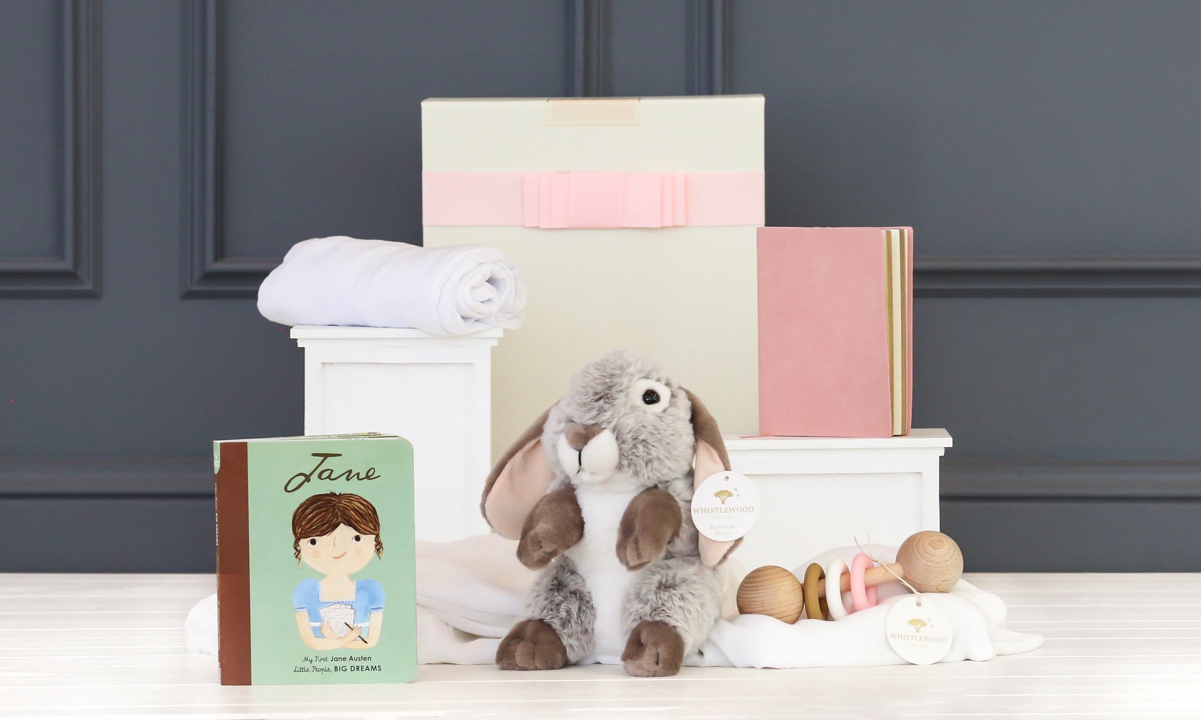 Sweet Bundle Baby Girl Hamper: Jane Austen⼁The Hamper Emporium